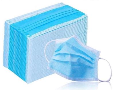 Cina Maschera di protezione eliminabile medica di prezzo franco fabbrica, 3ply, ciclo dell'orecchio, blu, oridinary in vendita