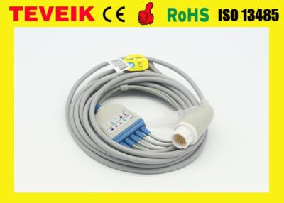 Cina Il giro riutilizzabile 12pin 5 di Mindray della fabbrica di Teveik conduce il cavo di ECG per il monitor paziente PM7000 in vendita