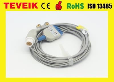Cina Il giro riutilizzabile 12pin 5 di Mindray della fabbrica di Teveik conduce il cavo di ECG per il monitor paziente PM7000 in vendita