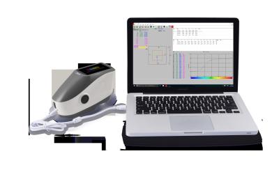 China Equipamento de medida ergonômico da cor de Spectrodensitometer do projeto com 45/0 de estrutura ótica geométrica à venda