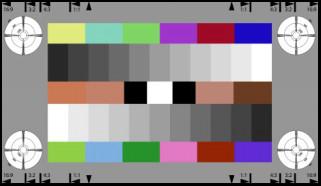 Cina La gamma del grafico di prova di risoluzione di calibratura 0,45 destinata per colorare allinea le macchine fotografiche di Hd in vendita