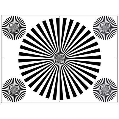Cina Grafico di prova di risoluzione ottica della profondità di fuoco SineImage YE0220 per gli obiettivi in vendita