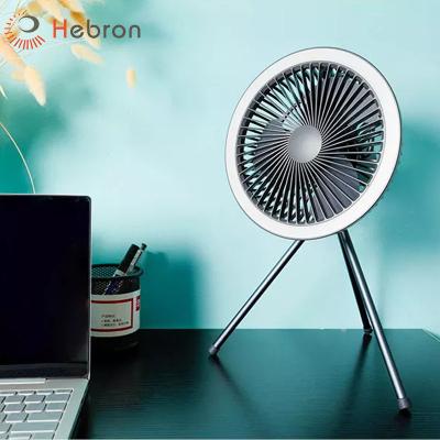중국 OEM 야외 야영 텐트 팬 USB 대형 전지 폴드형 3각 기초 팬 7800mAh명 판매용