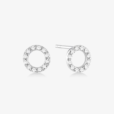 Κίνα Χρυσόχρυσα 18K 925 Sterling Silver Classic Stud σκουλαρίκια για κορίτσια προς πώληση