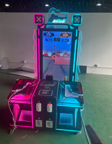 Side view of arcade cabinet
