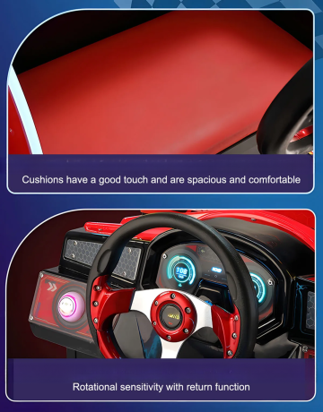 Technical specifications diagram of racing machine