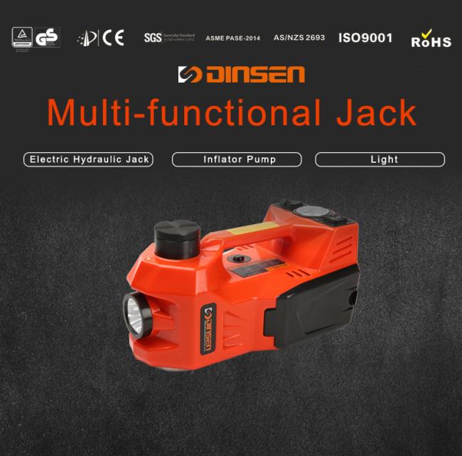 China wholesale emergency vehicle repair 10 ton electric hydraulic jacks take electricity from cigarette lighter