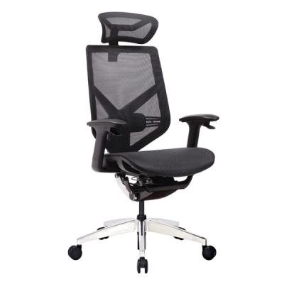 Cina alluminio lucidato ergonomico di Mesh Office Chair dell'alta parte posteriore della parte girevole 3D in vendita