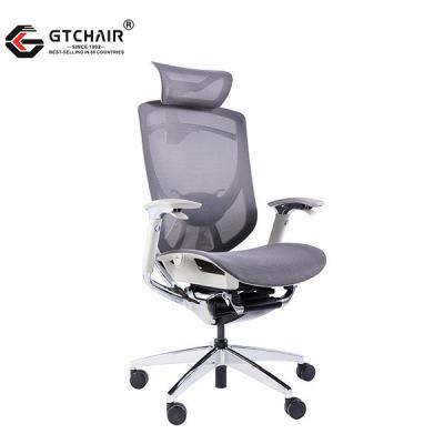Cina Le sedie ergonomiche regolabili di altezza hanno cromato l'ufficio Mesh Rolling Wirh Headrest della parte girevole in vendita