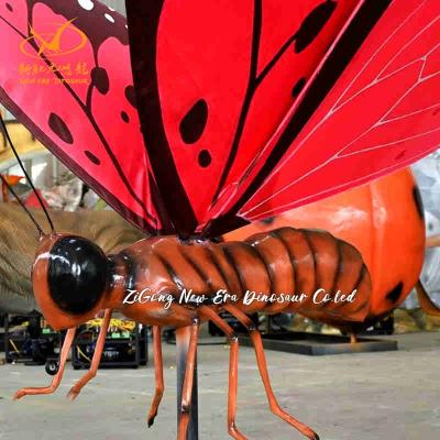 China Steel Frame Realistic Animatronic Insect Butterfly Simulation Model For Home Decoration for sale