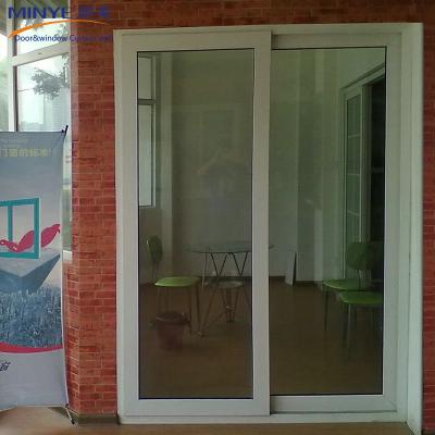 Κίνα Τύπος γυάλινης πόρτας PVC/UPVC διπλές γυάλινες συρόμενες πόρτες για μπάνιο και ντουλάπι κουζίνας προς πώληση