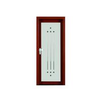 Quality Elegant Design Interior Aluminum Bathroom Door with Ventilation and Wood Color Option for sale