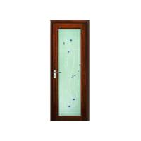 Quality Windproof Tinted Frosted Glass Bathroom Door Modern Design for a Sophisticated Look for sale