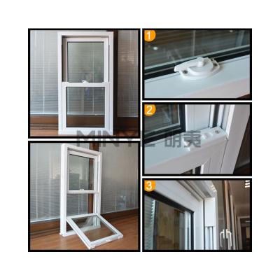 Κίνα Σύγχρονο στυλ σχεδιασμού PVC/UPVC ΠΕΡΙΚΑΛΑ ΣΥΡΙΖΑΣΤΙΚΑ ΔΙΑΛΑΜΑΤΑ με λειτουργία διπλής κρέμασης προς πώληση