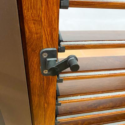 Κίνα Σύγχρονη σχεδίαση προσαρμοσμένα χρώματα ξύλινο χρώμα αλουμίνιο λουβάνια για το σπίτι προς πώληση