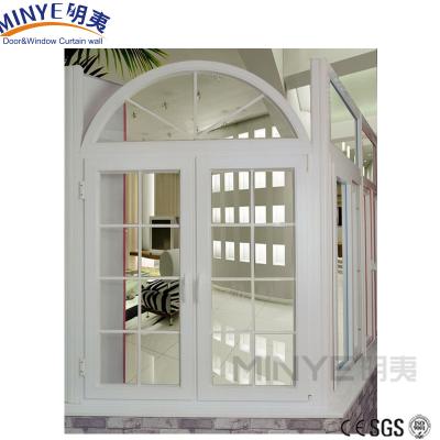 중국 현대 프랑스 디자인의 소리 격리 UPvc PVC 유리 창문 및 그릴이있는 문 판매용