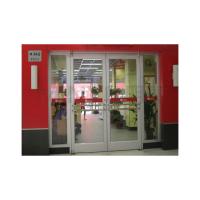 Quality KFC Shop Front Swing Door with Powder Coated Aluminum Frame Glass and Spring Design for sale