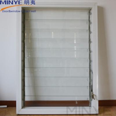 Κίνα Σύγχρονο σχεδιασμό Powder Coating Aluminum Profile Εγχειρίδιο Ανοιχτό Παγωμένο Γυαλί Φυτοπλαστική Πλατεία παράθυρο προς πώληση