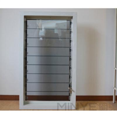 Κίνα Σύγχρονο σχεδιασμό Powder Coating Aluminum Profile Εγχειρίδιο Ανοιχτό Παγωμένο Γυαλί Φυτοπλαστική Πλατεία παράθυρο προς πώληση