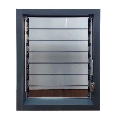 Κίνα Σύγχρονο σχεδιασμό Powder Coating Aluminum Profile Εγχειρίδιο Ανοιχτό Παγωμένο Γυαλί Φυτοπλαστική Πλατεία παράθυρο προς πώληση
