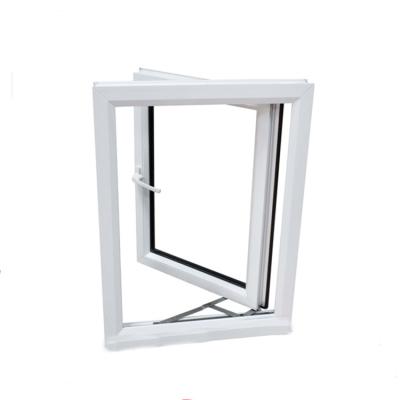 중국 UPVC/PVC 캐시먼트 창문 디자인 화장실 바람 저항 3500pa 스윙 오픈 스타일 판매용
