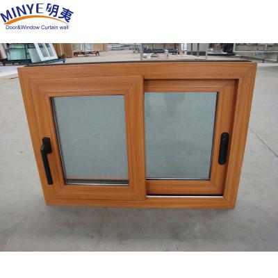 Κίνα Ηχητικά αδιάβροχο πλαστικό πλαίσιο UPVC/PVC Στρίψιμα παράθυρα με διπλό τζάμι σε χρώμα ξύλου προς πώληση