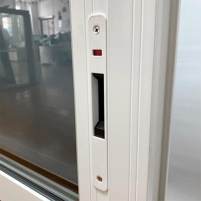 Κίνα 1.4mm πάχος προφίλ διπλό γυαλί διπλό θραυσμένο γυαλί αλουμινίου κράμα συρόμενο παράθυρο προς πώληση