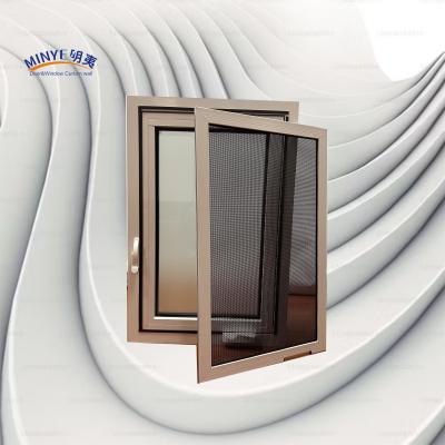 중국 분리 가능한 스크린과 이중 색상 디자인을 가진 열 차단 알루미늄 캐세먼트 창문 판매용