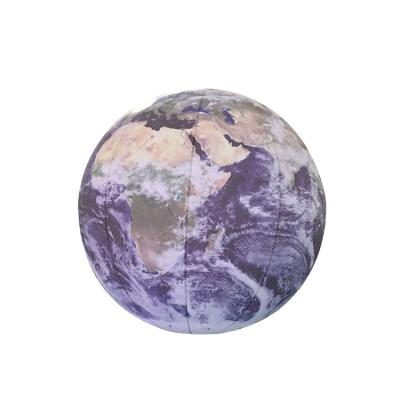Cina PVC personalizzato grandezza nove decorazione pianeta 3 M terra gonfiabile con LED all'interno per la vendita di eventi in vendita