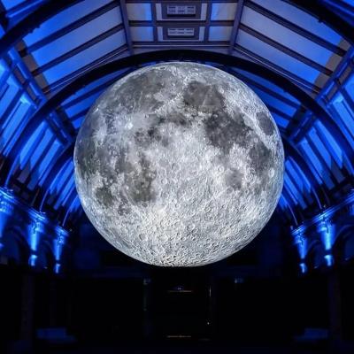 China Grote opblaasbare maanballon met LED-licht Te koop