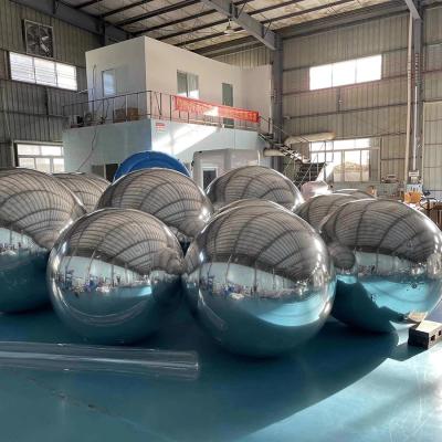 China Palco do casamento Esferas de espelho de prata Esferas de espelho de prata Disco Decoração colorida Esfera de espelho inflável para publicidade à venda