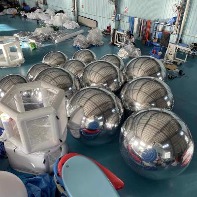 中国 商業用 装飾用 PVC 充気ボール 渡しフェスティバル 充気鏡ボール 大きな輝く充気ボール 販売のため