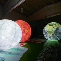 Quality Inflatable Moon Balloon with Led Light Giant Advertising Decoration Inflatable Moon Model Large for sale