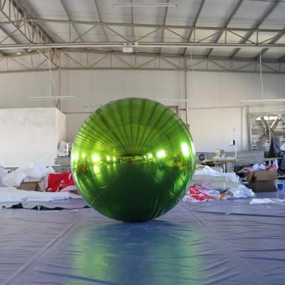 中国 パーティーステージ 広告 クリスマス装飾 反射型 巨大銀型PVC充気鏡ボール 販売のため