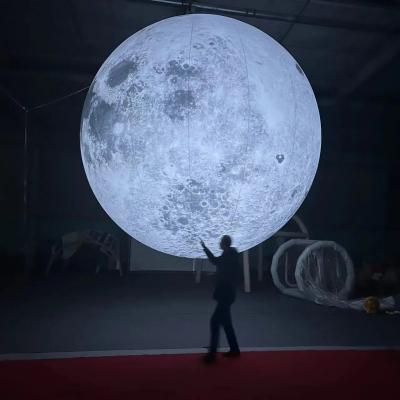 中国 装飾用 巨大広告 充気型月形 LEDライト付き 大型充気型月球 カスタム風船 販売のため