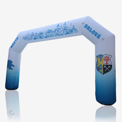 China Arco de entrada exterior Arco inflável de corrida de início de linha de chegada Arco inflável para evento publicitário à venda