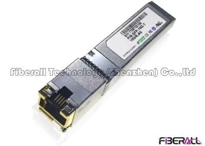 Cina 10 ricetrasmettitore a fibra ottica di rame di gigabit SFP+ con RJ45 il modulo della spina 10GBASE-T SFP+ in vendita