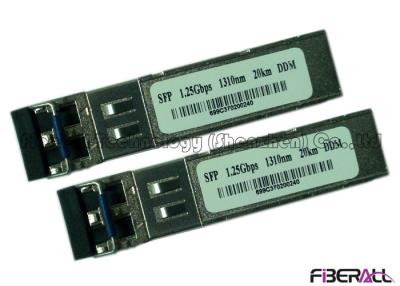 Cina ricetrasmettitore compatibile di 1.25G SFP, modulo ottico del ricetrasmettitore della fibra doppia con il connettore di LC in vendita