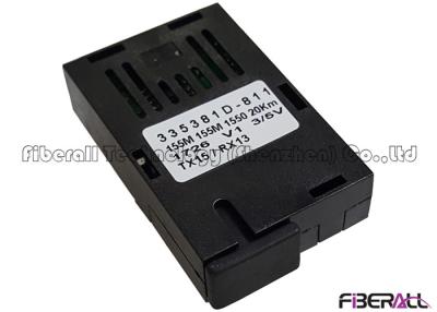 Cina 3.3/5V si raddoppiano Sc a fibra ottica 1550nm semplice del ricetrasmettitore 1*9 155Mbps dell'alimentazione elettrica in vendita