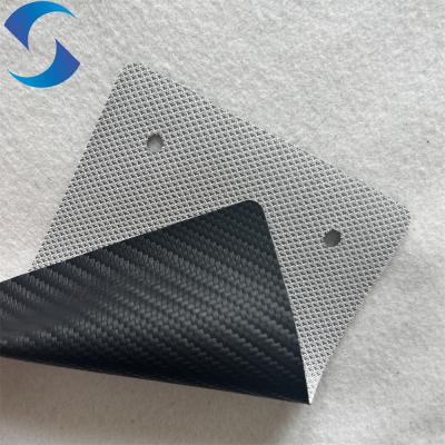 China Customizable PVC Leather Fabric Free Sample Width 140/160 3D cross pattern for sale