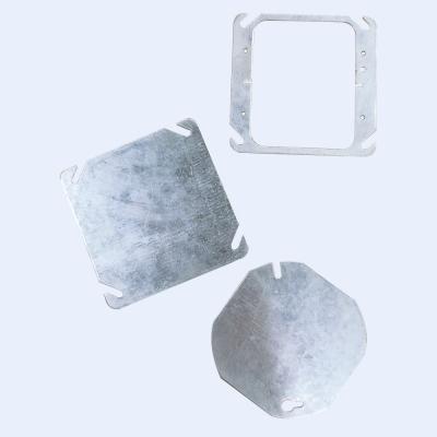 China Galvanized Finish 1.60mm Conduit Junction Box Telesoping 1/2" Deep With Screws for sale