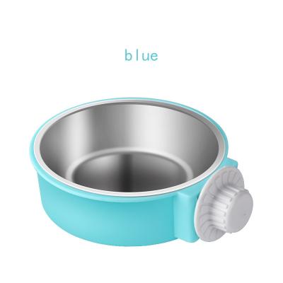 중국 플라스틱 애완 공급 장치 사발은 고양이 개 사육 케이지를 위한 나무상자 사발을 첨부합니다 판매용