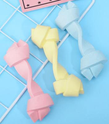 중국 치아를 청소하는 큰 개를 위한 쌍방형 충돌 펫 츄 장난감 판매용