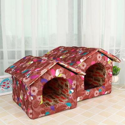 Κίνα Μετακινούμενο και Washable Floral κρεβάτι σκυλιών υψηλό - προμήθειες της ποιοτικής γεμισμένες βαμβάκι Pet για το σπίτι σκυλιών προς πώληση