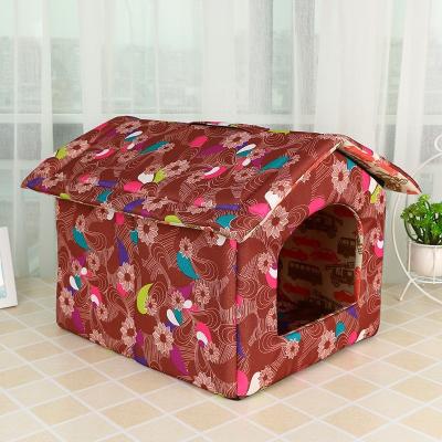 Κίνα Μετακινούμενο και Washable Floral κρεβάτι σκυλιών υψηλό - προμήθειες της ποιοτικής γεμισμένες βαμβάκι Pet για το σπίτι σκυλιών προς πώληση