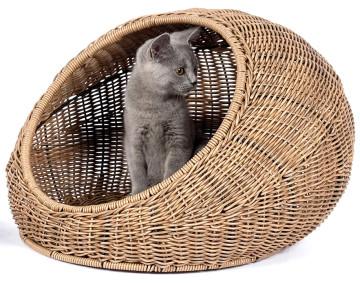 중국 매체 실내 CAT들을 위한 세척할 수 있는 매달리는 Cat 베드 버들가지 판매용