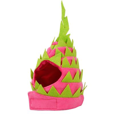 Chine Le feu Dragon Fruit Shape Pet Headdress de casque pour Noël à vendre