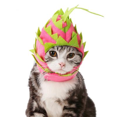 Chine Le feu Dragon Fruit Shape Pet Headdress de casque pour Noël à vendre
