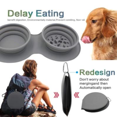 Chine M Double Collapsible Dog roule expansible portatif avec non le tapis de flaque à vendre
