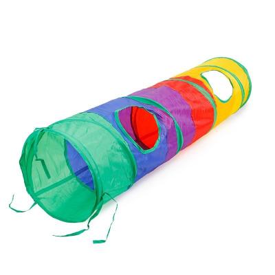 Chine Jouet interactif de Cat Tunnel Cat Rainbow Three-Way Cat Toy Drill Bucket Folding Cat d'animal familier à vendre